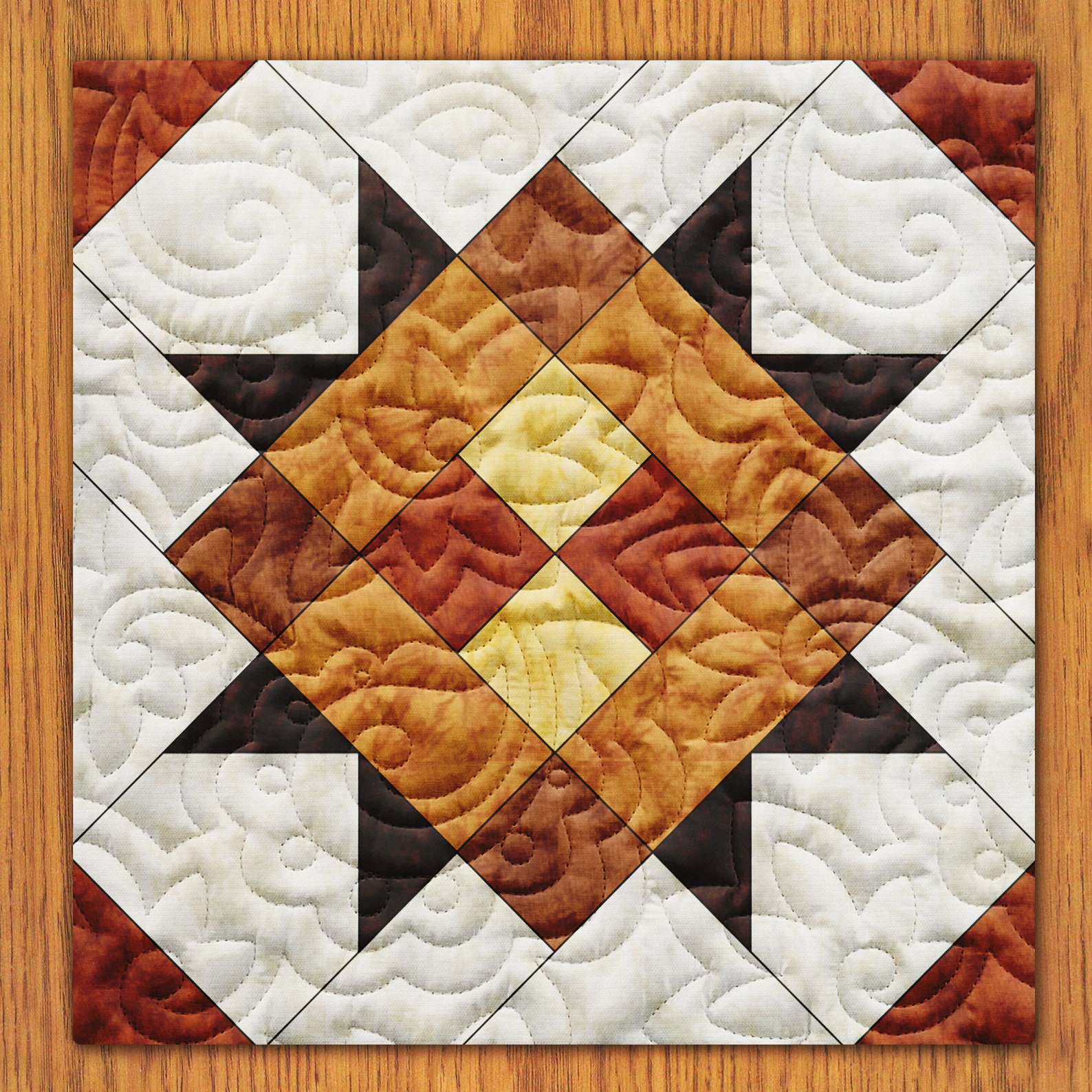 Star Clam Quilt Block PDF Pattern With Video Tutorial 16 | Etsy