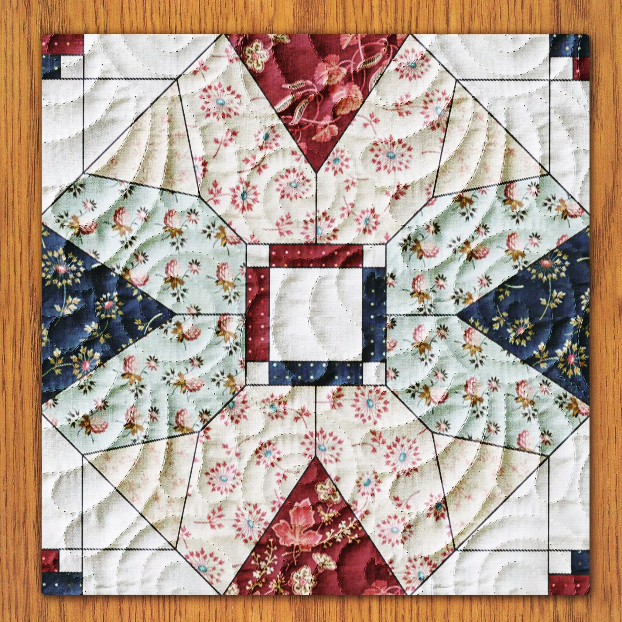 Rainbow Prism Quilt Block PDF Pattern With Video Tutorial 16, 18, 20 ...