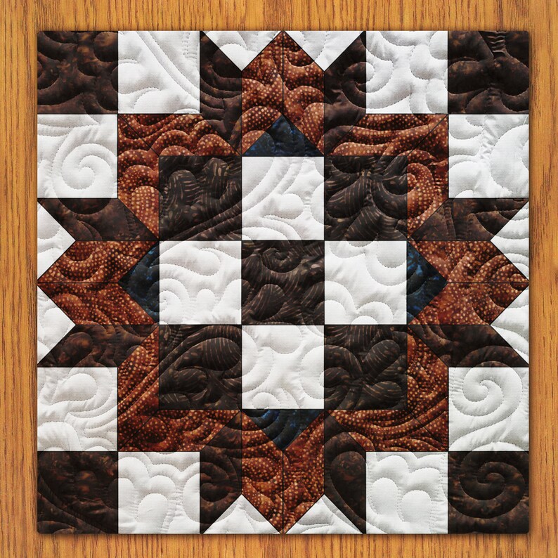 Textile Bricks Quilt Block PDF Pattern With Video Tutorial || 6, 8, 10 ...