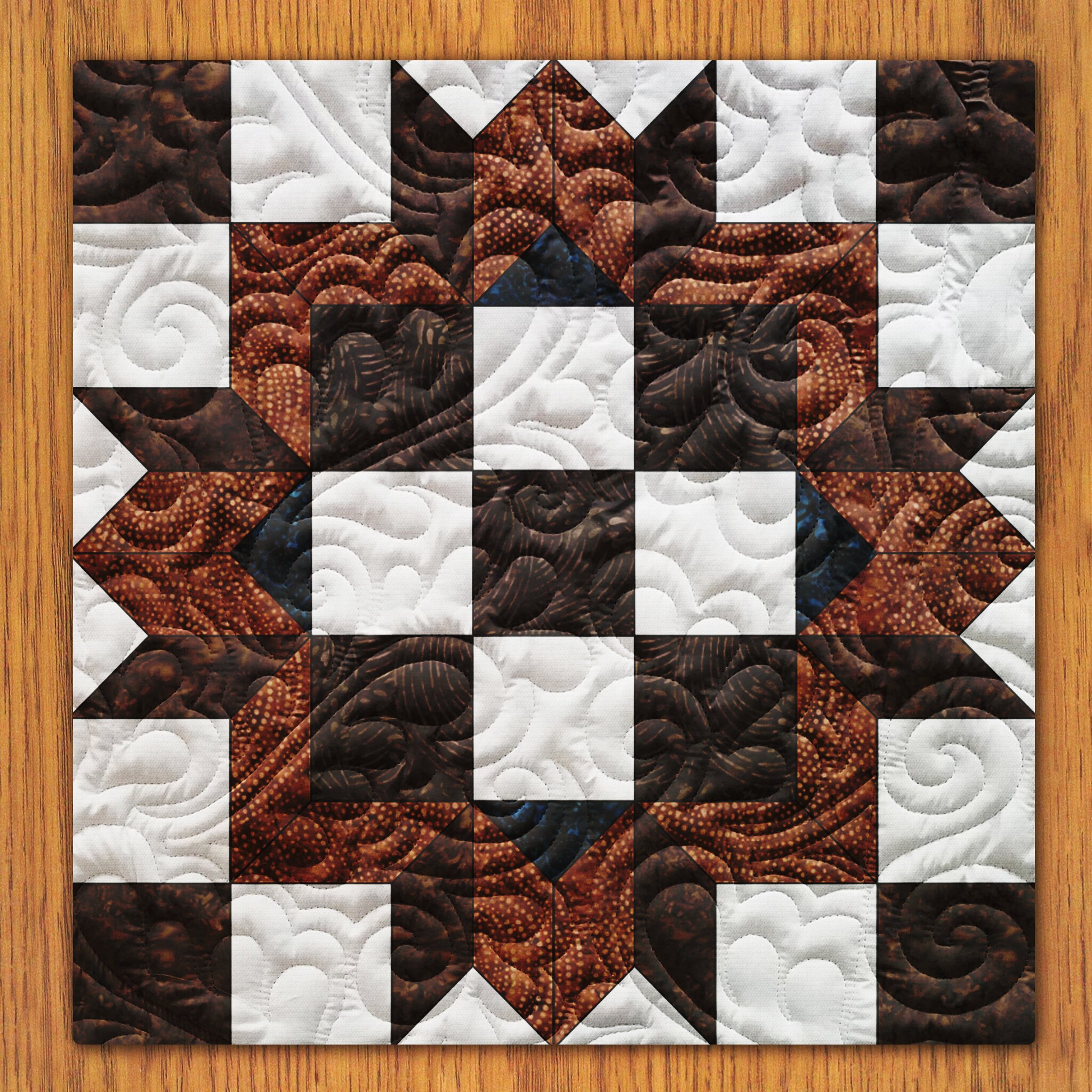 Textile Bricks Quilt Block PDF Pattern With Video Tutorial || 16, 18 ...
