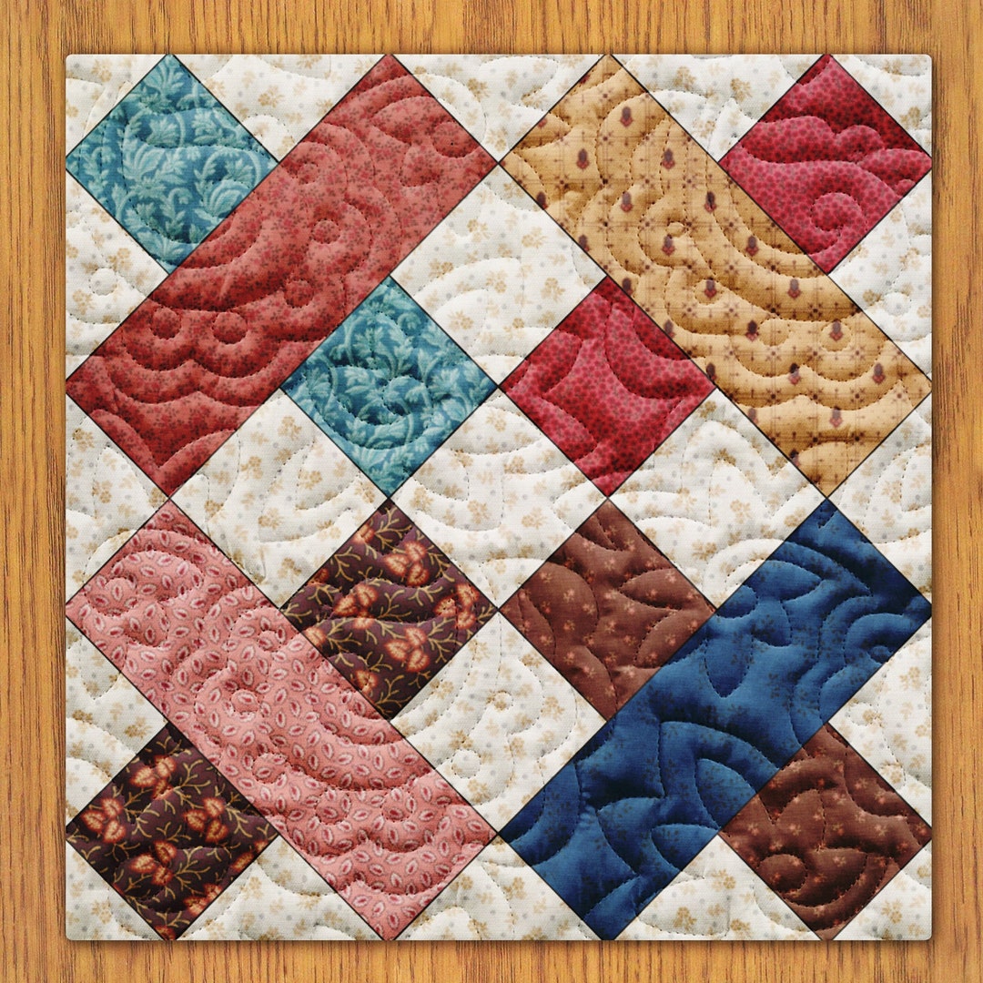 Threads and Weaves Quilt Block PDF Pattern With Video Tutorial || 16 ...