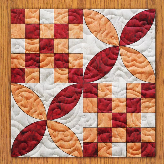Leaf Irish Chain Quilt Block PDF Pattern With Video Tutorial - Etsy