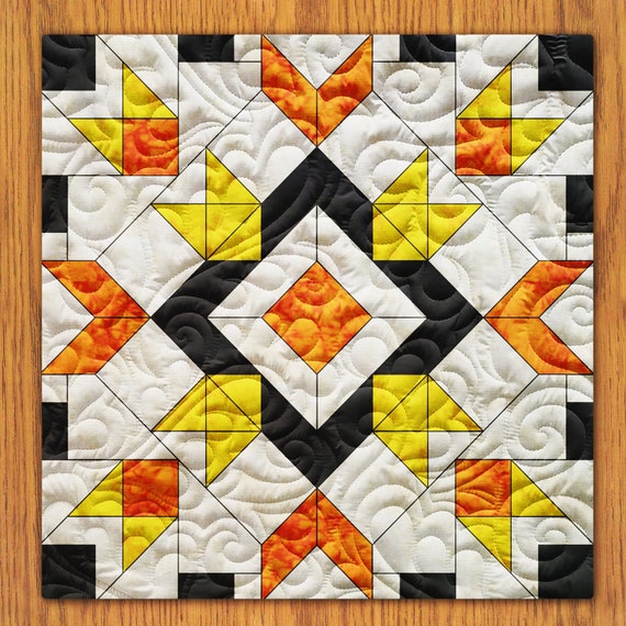 Focal Point Quilt Block PDF Pattern With Video Tutorial 6 | Etsy