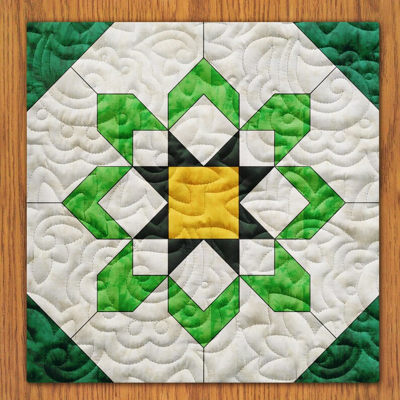 Daisy Dance Quilt Block PDF Pattern With Video Tutorial || 16, 18, 20 ...