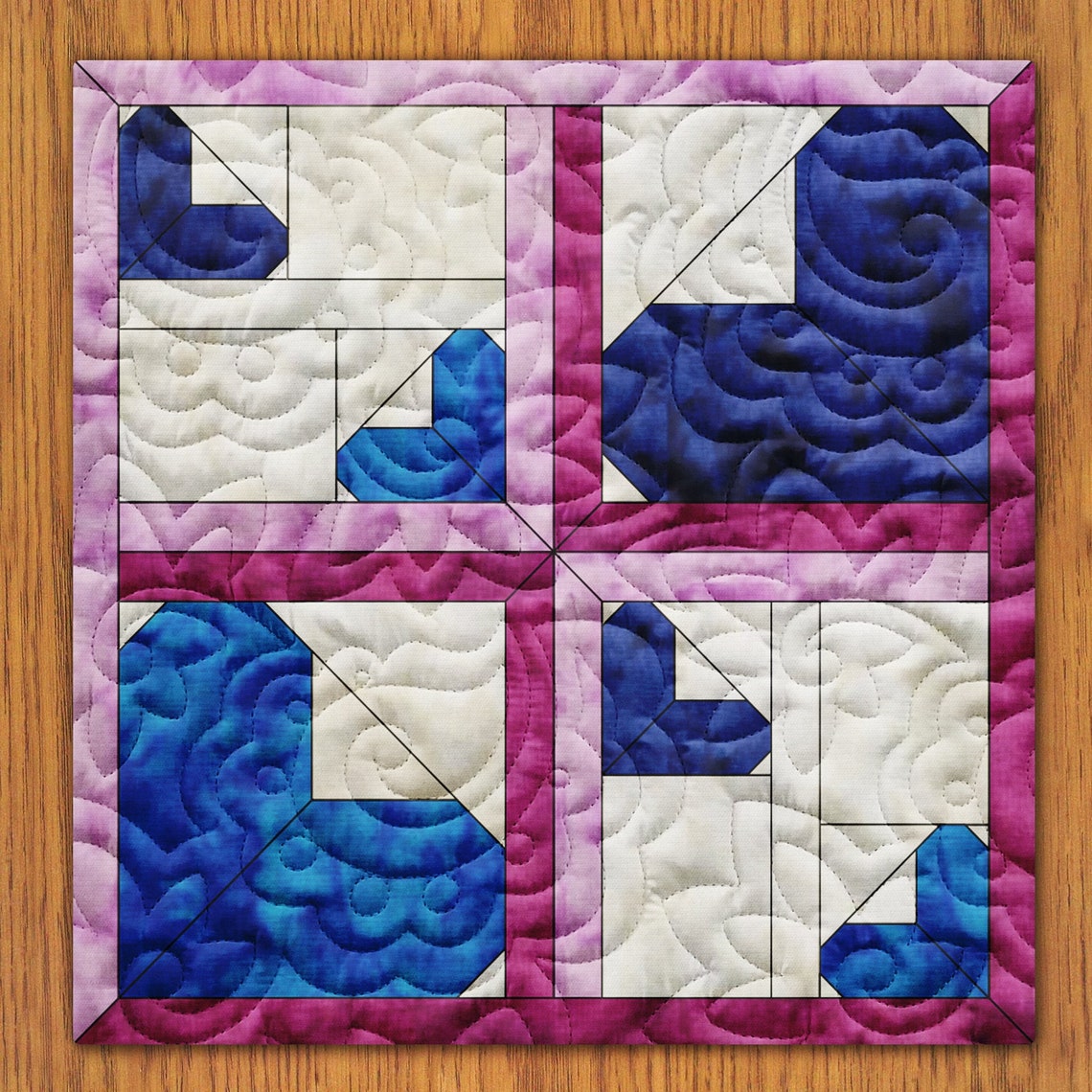 Prison Heart Quilt Block PDF Pattern With Video Tutorial 6 - Etsy