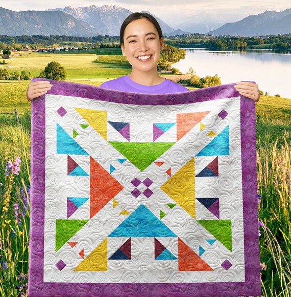 Travertine Tiles Wall Quilt PDF Pattern With Video Tutorial | Etsy