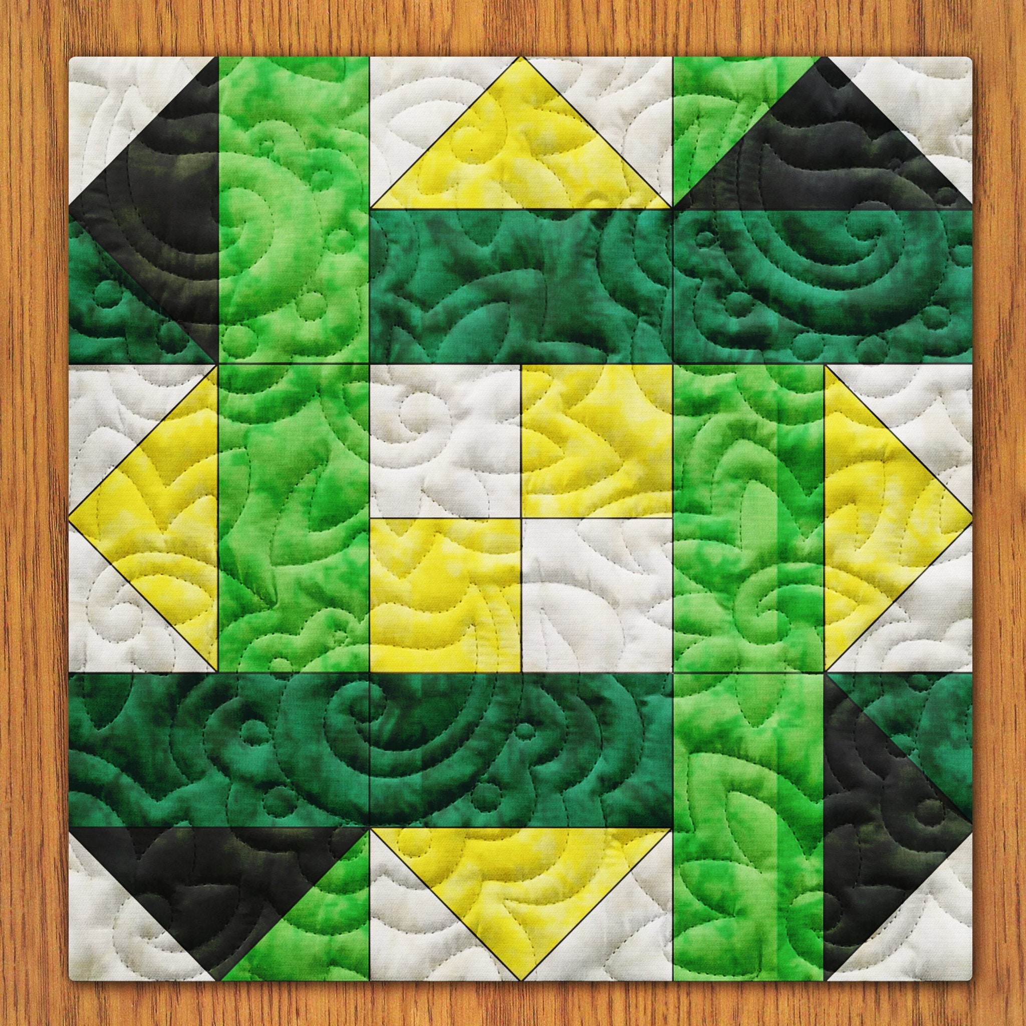 Woven Nine Patch Quilt Block PDF Pattern With Video Tutorial || 16, 18 ...