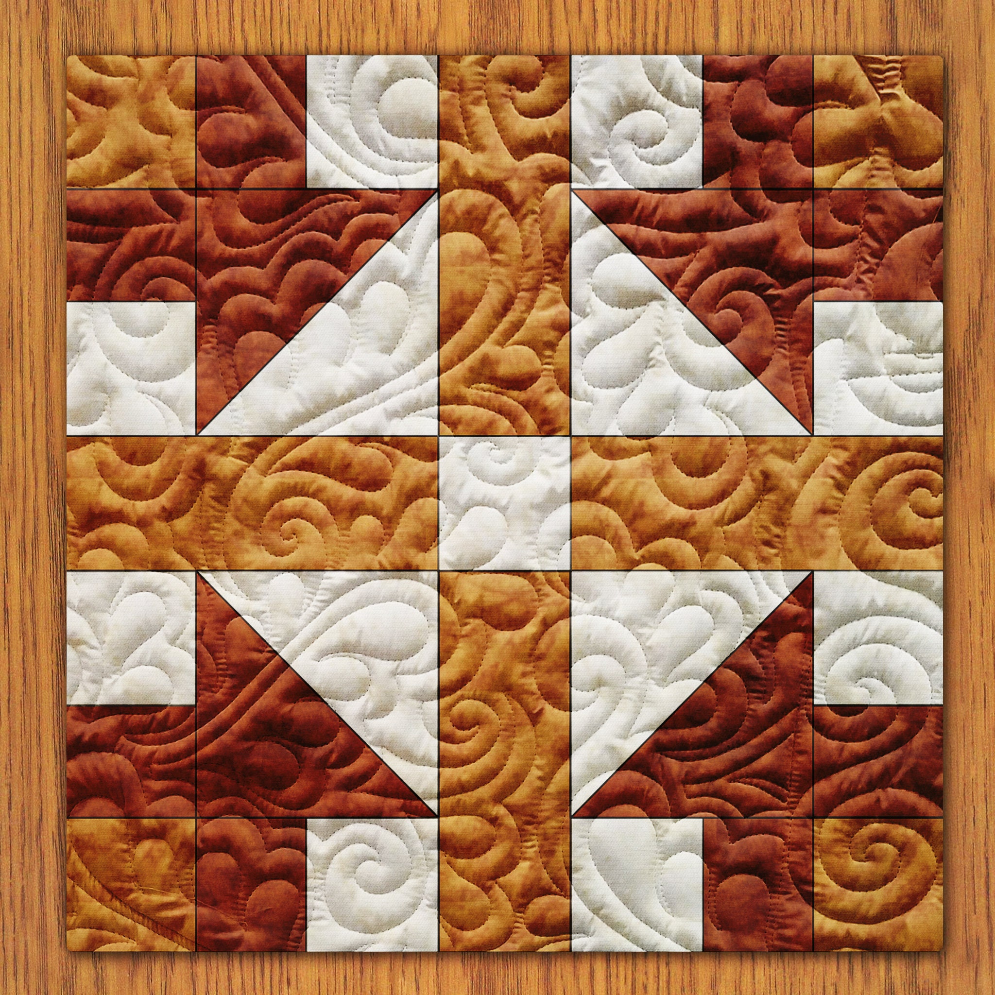 Brick Lamp Quilt Block PDF Pattern With Video Tutorial || 6, 8, 10, 12 ...