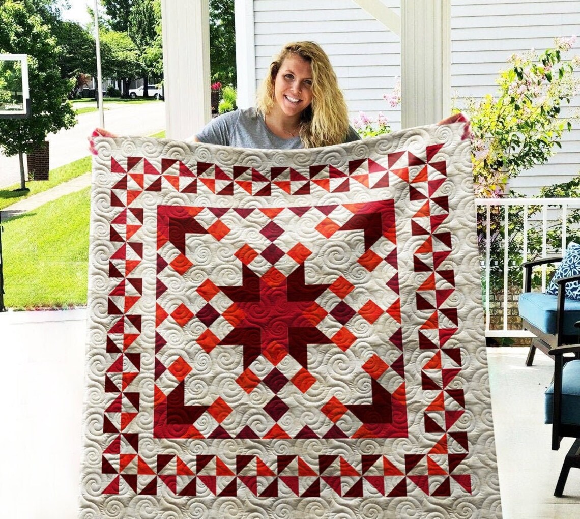 Chained Stars Wall Quilt PDF Pattern With Video Tutorial || 40x40 ...