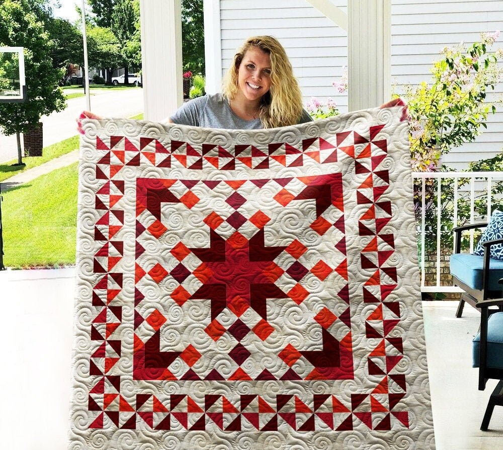 Chained Stars Wall Quilt PDF Pattern With Video Tutorial || 40x40 ...