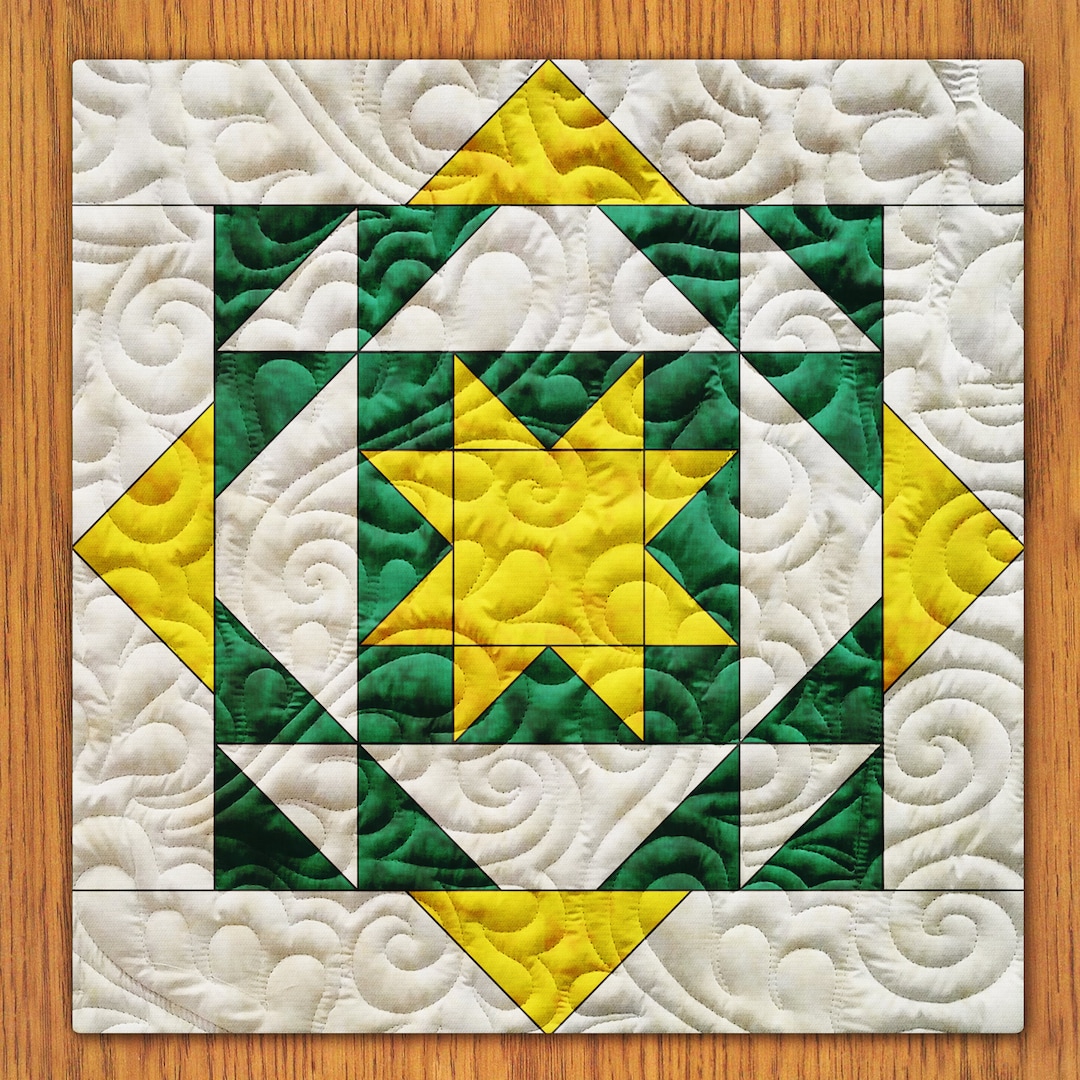 Covering Sun Quilt Block PDF Pattern With Video Tutorial || 16, 18, 20 ...