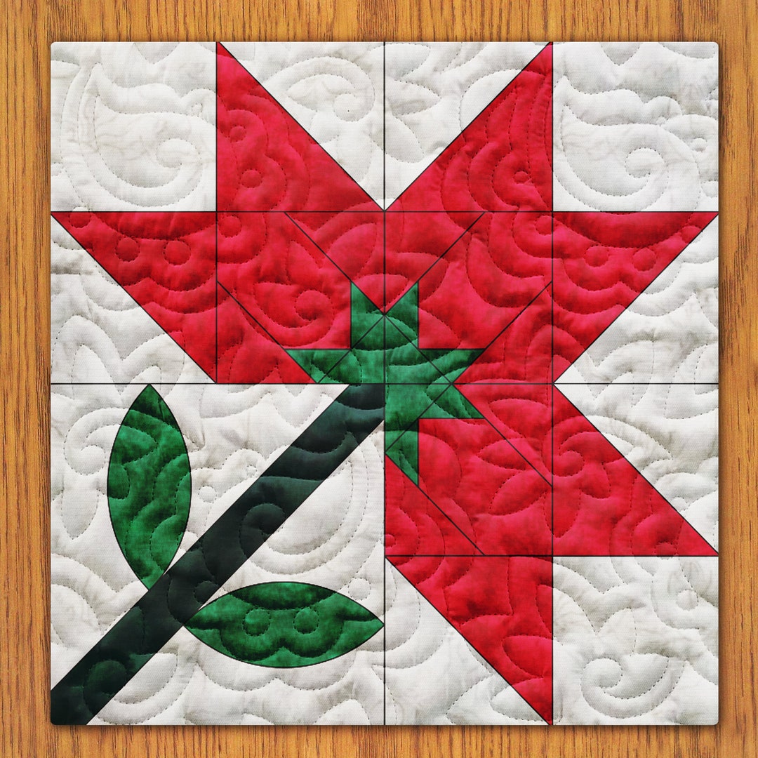 Sunflower Pentagon Quilt Block PDF Pattern With Video Tutorial || 6, 8 ...
