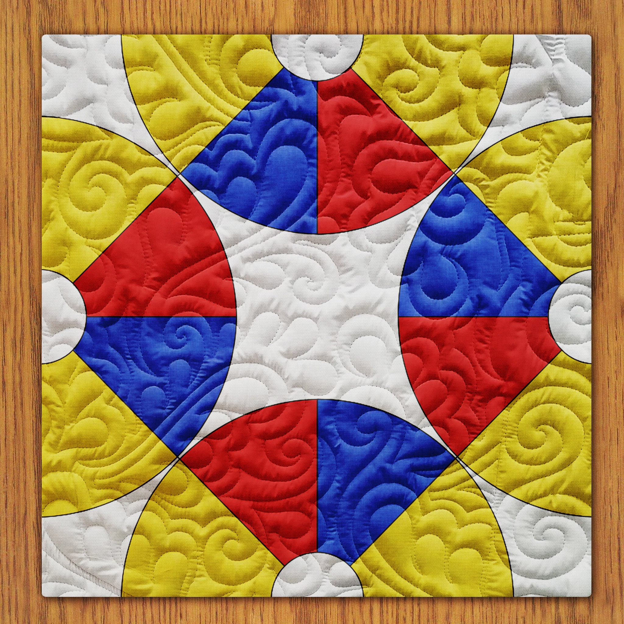 Crop Circles Quilt Block PDF Pattern With Video Tutorial || 16, 18, 20 ...