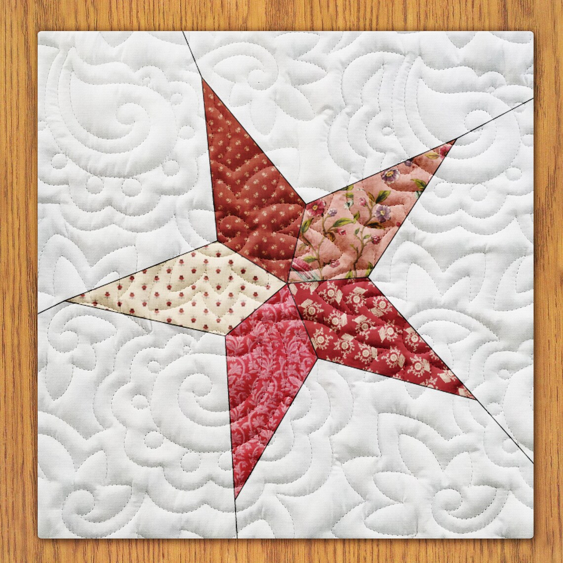 Twinkling Star Quilt Block PDF Pattern With Video Tutorial 6, 8, 10, 12 ...