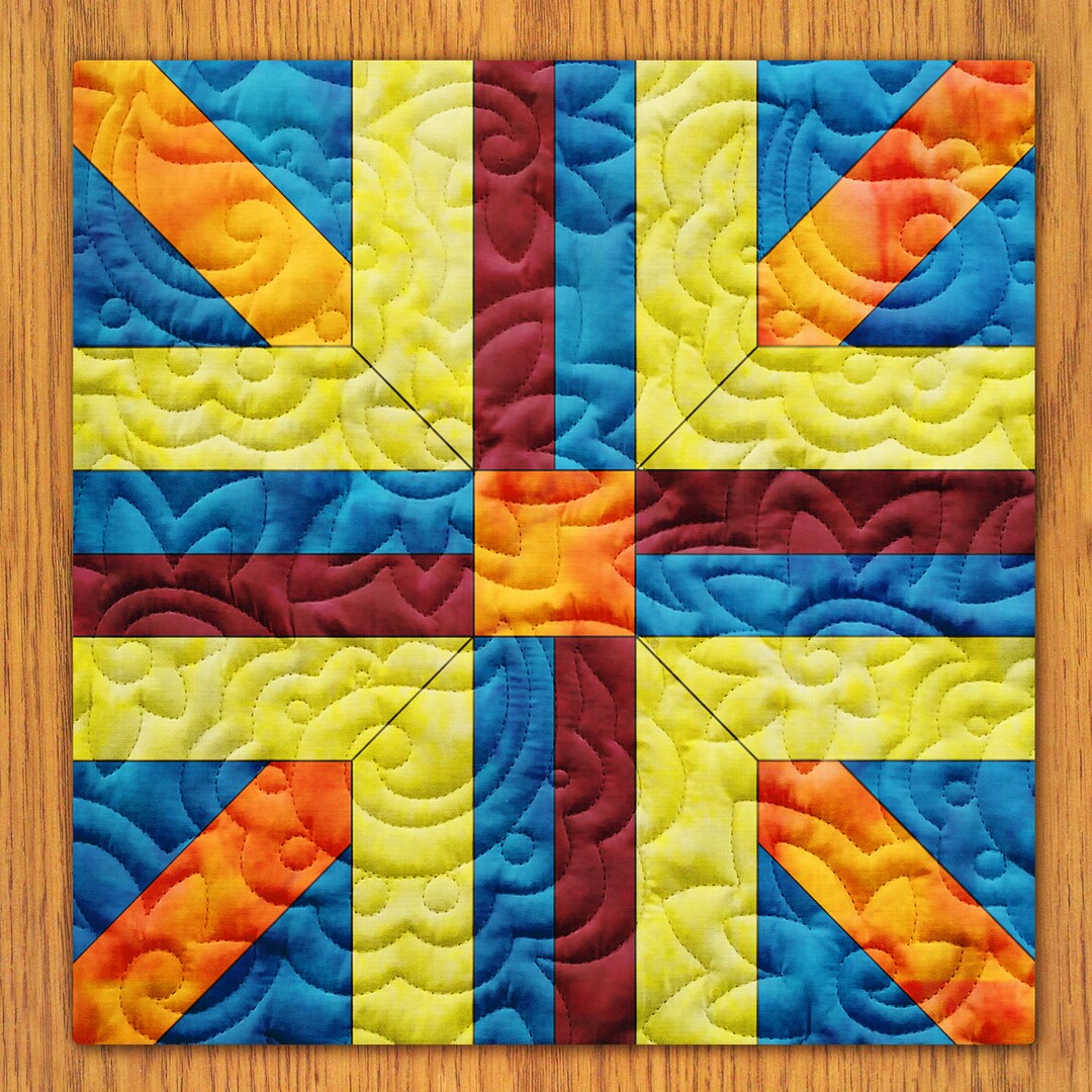 Mosaic Stars Quilt Block PDF Pattern With Video Tutorial || 6, 8, 10 ...