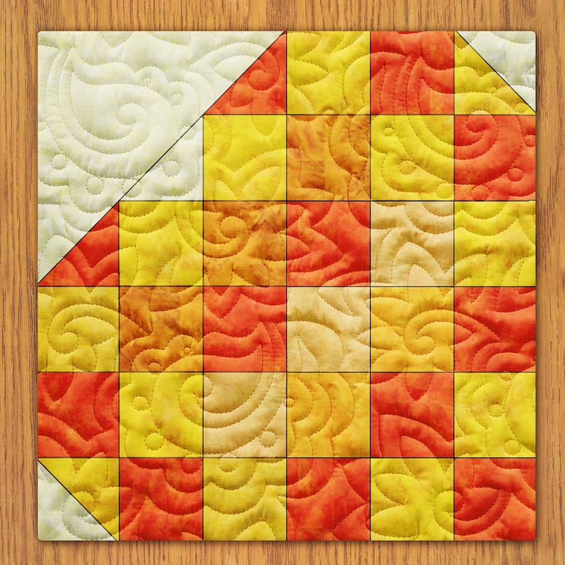 Plum Candy Hearts Quilt Block PDF Pattern With Video Tutorial || 16, 18 ...