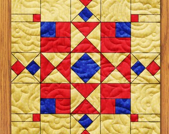 Meridian Star Quilt Block PDF Pattern With Video Tutorial - Etsy