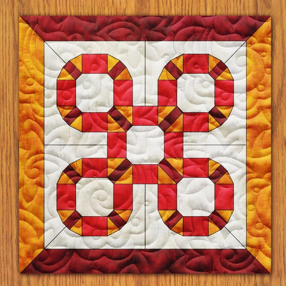 King Snake Quilt Block PDF Pattern With Video Tutorial 16 - Etsy