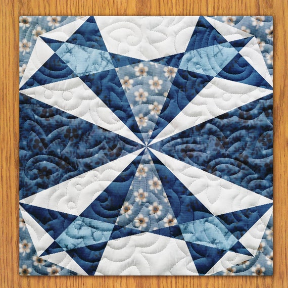 Firework Stars Quilt Block PDF Pattern With Video Tutorial - Etsy