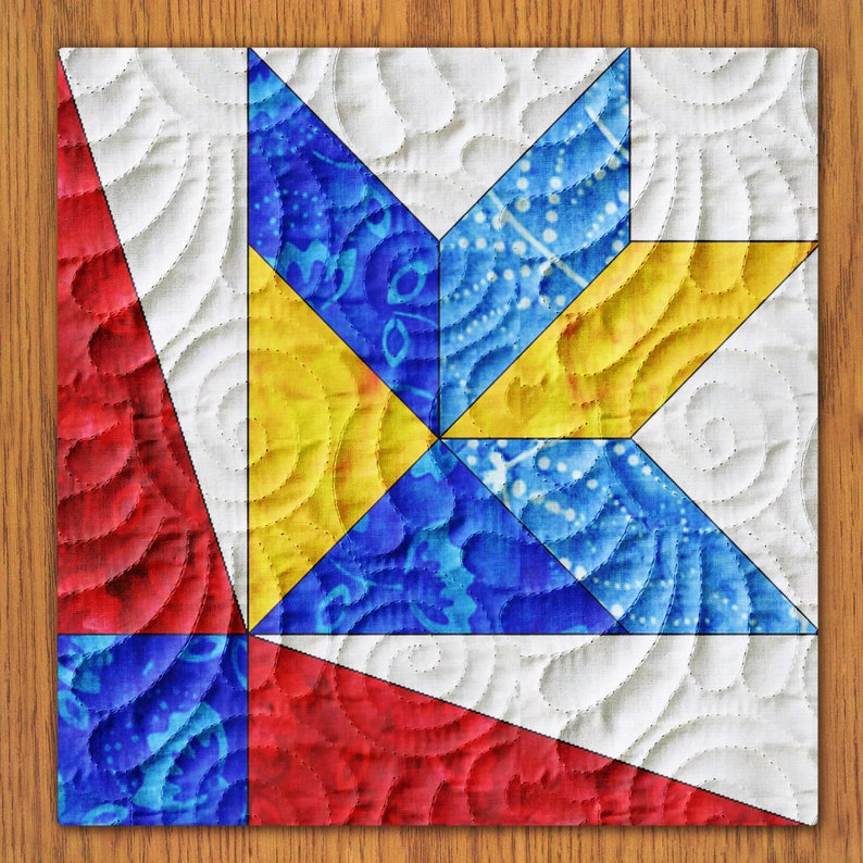 Countered Arrows Quilt Block PDF Pattern With Video Tutorial || 6, 8 ...