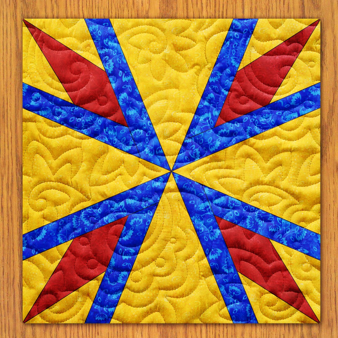 Carolina Lilies Variation Quilt Block PDF Pattern With Video Tutorial ...