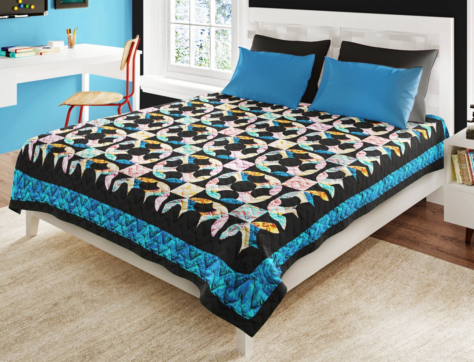 Blooming Lotus Quilt Block PDF Pattern With Video Tutorial - Etsy