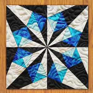 Meridian Star Quilt Block PDF Pattern With Video Tutorial 16, 18, 20 ...