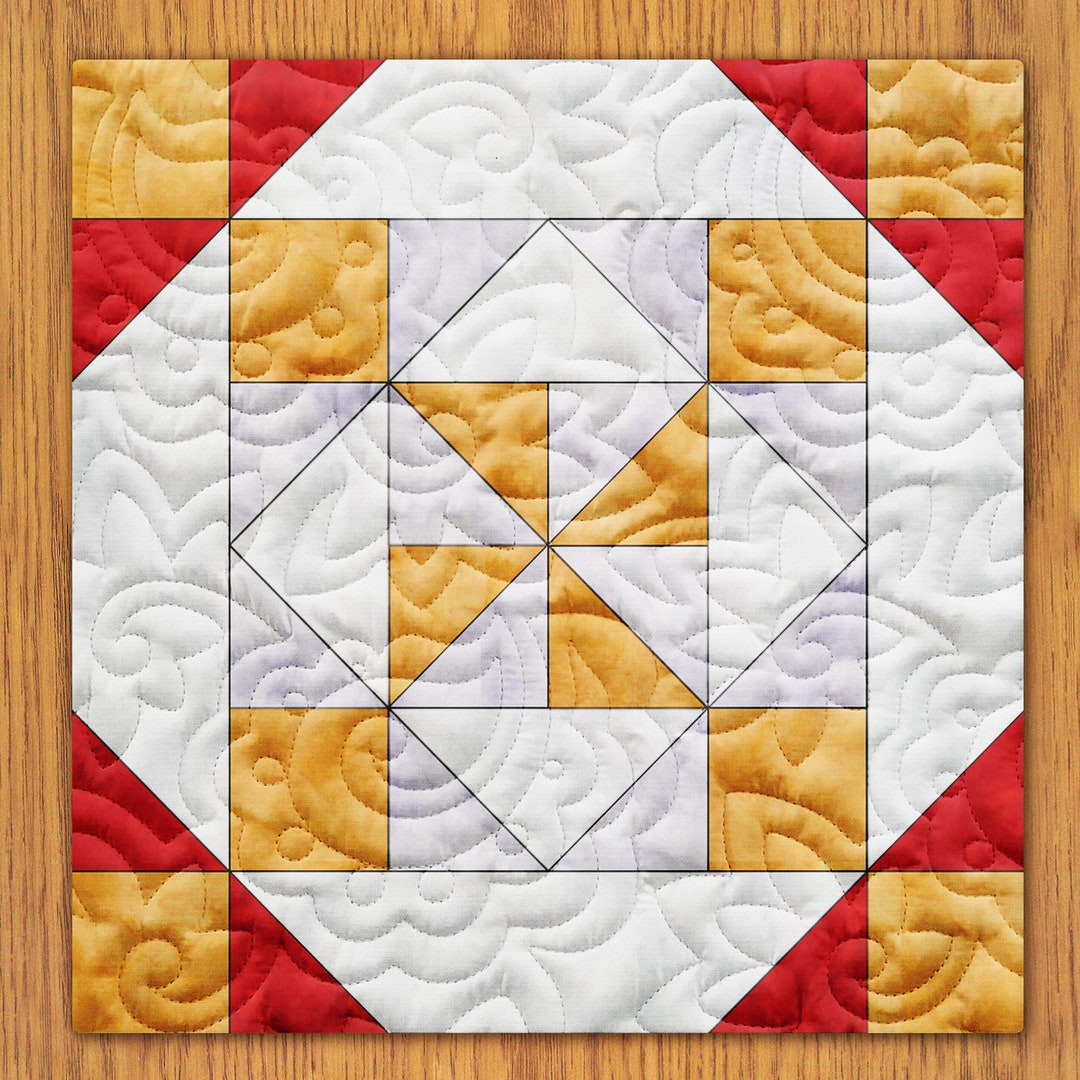 Chains and Locks Quilt Block PDF Pattern With Video Tutorial - Etsy