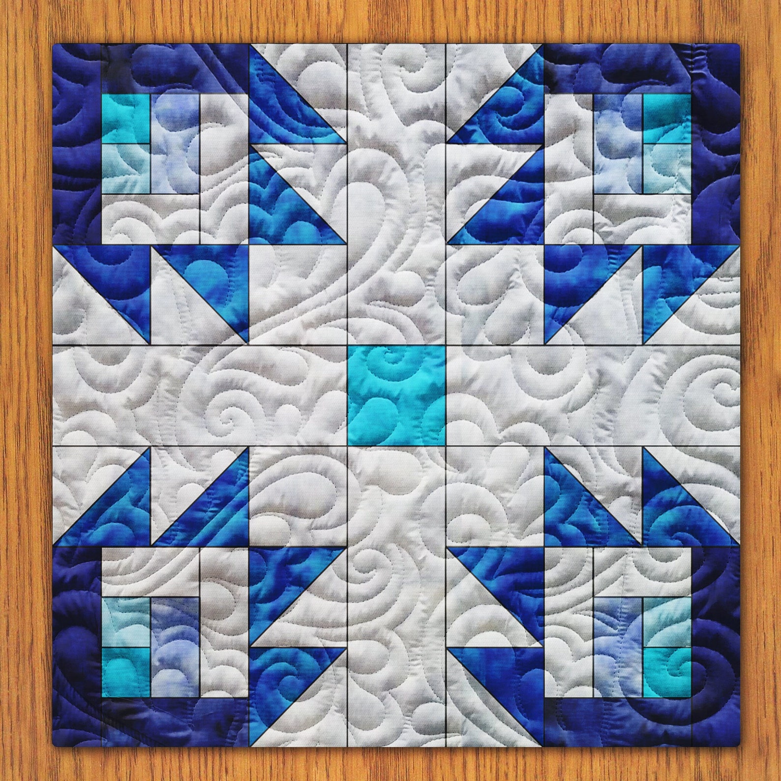 Inverted Bear Paw Quilt Block PDF Pattern With Video Tutorial || 16, 18 ...