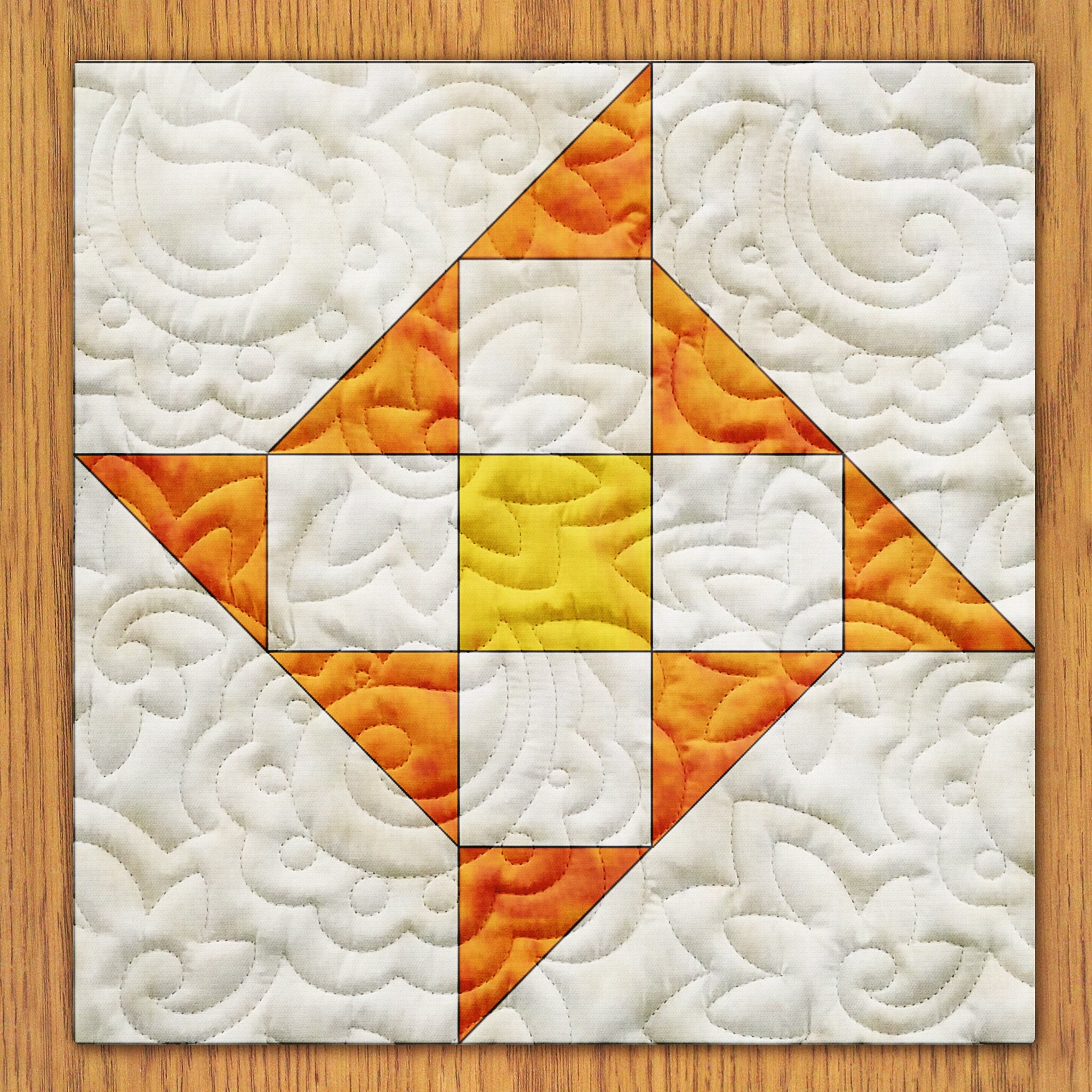 Geometric Stars Quilt Block PDF Pattern With Video Tutorial - Etsy