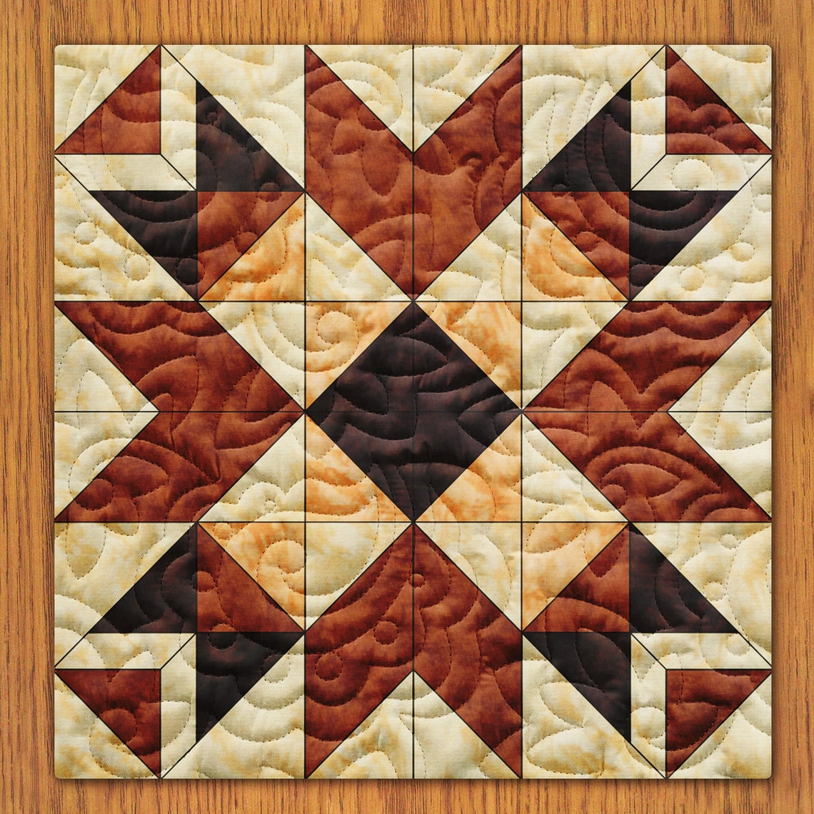 Cheesy Flower Quilt Block PDF Pattern With Video Tutorial 16, 18, 20 ...
