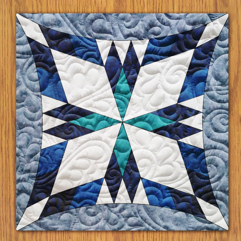 Crystal Blankets Quilt Block PDF Pattern With Video Tutorial || 16, 18 ...