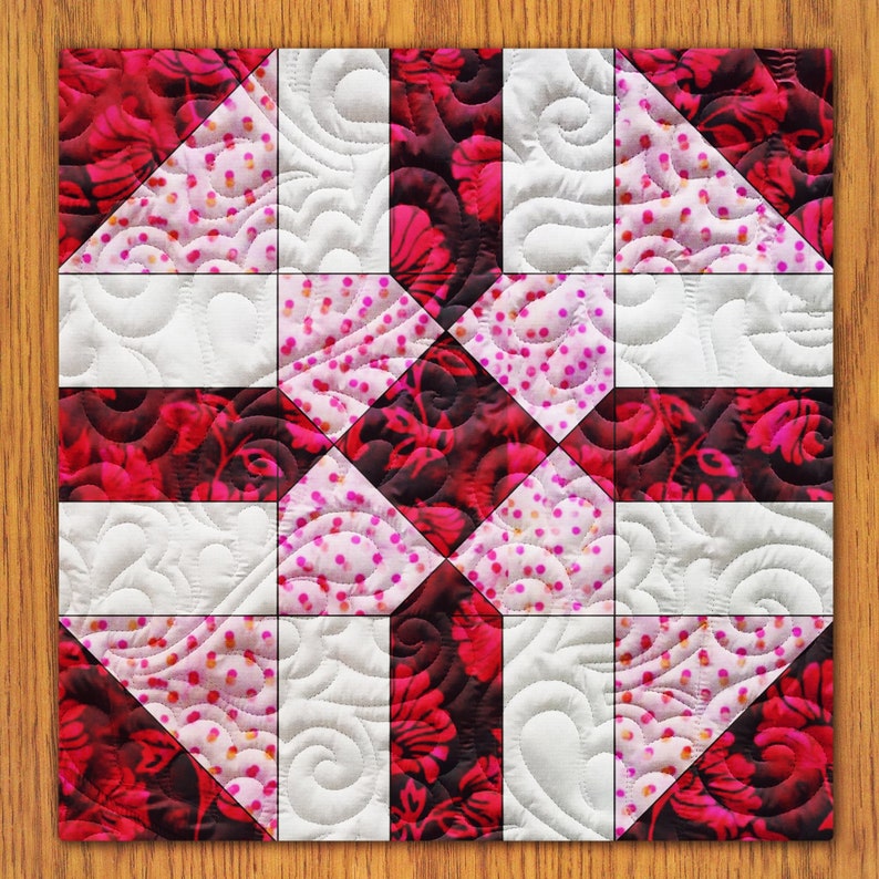 Diamond Targets Quilt Block PDF Pattern With Video Tutorial - Etsy