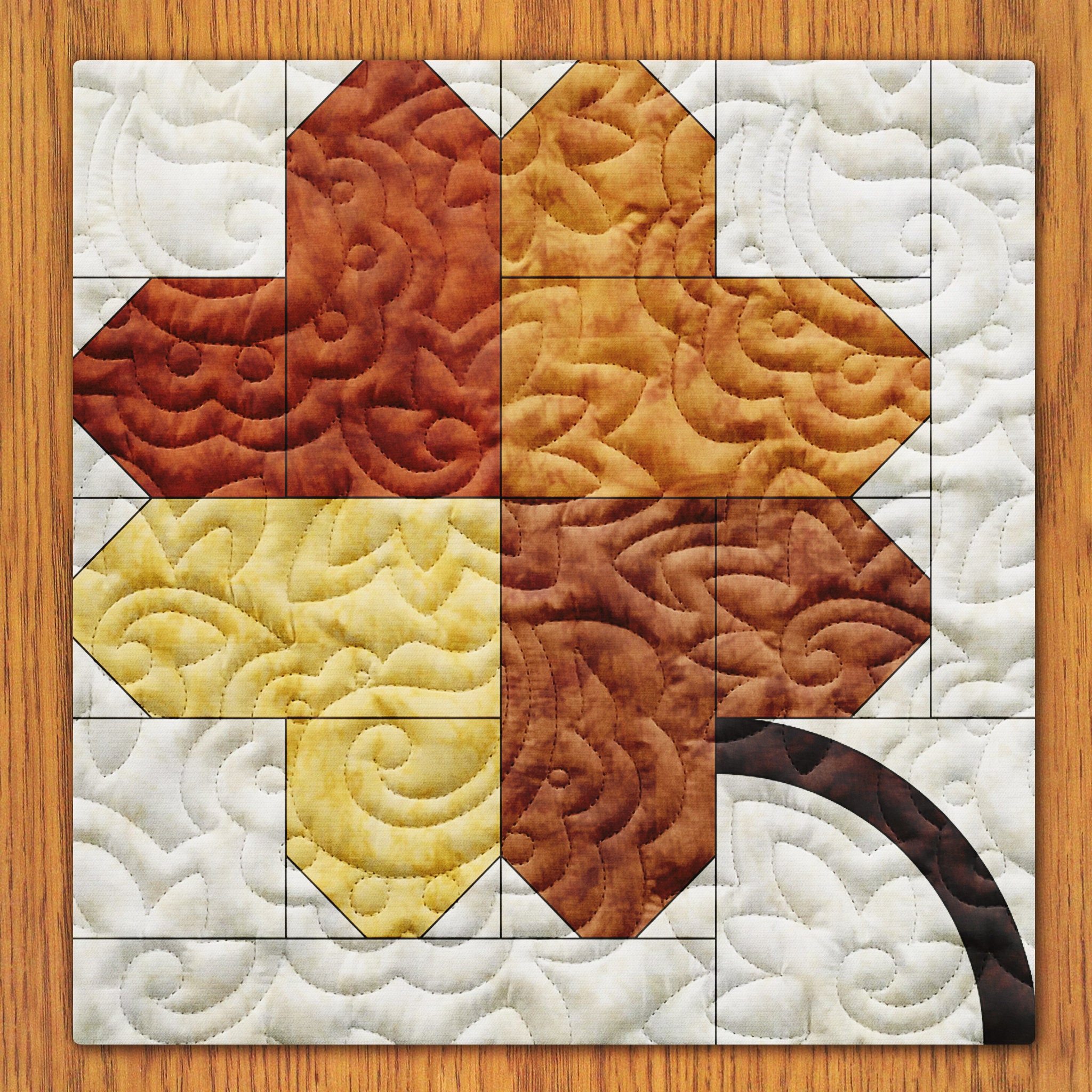 Dancing Clover Quilt Block PDF Pattern With Video Tutorial || 16, 18 ...