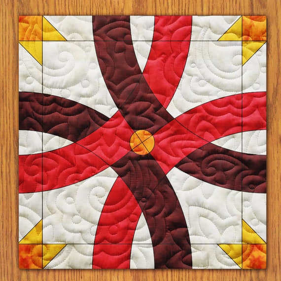 Ring Vines Quilt Block PDF Pattern With Video Tutorial 16 - Etsy