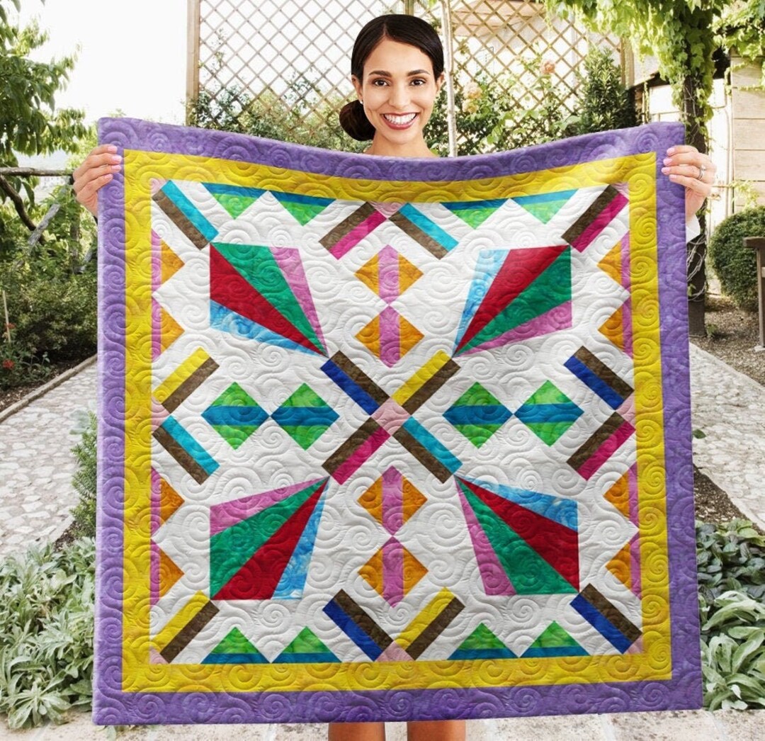 Flying Kite Wall Quilt PDF Pattern With Video Tutorial 40x40 Inches - Etsy