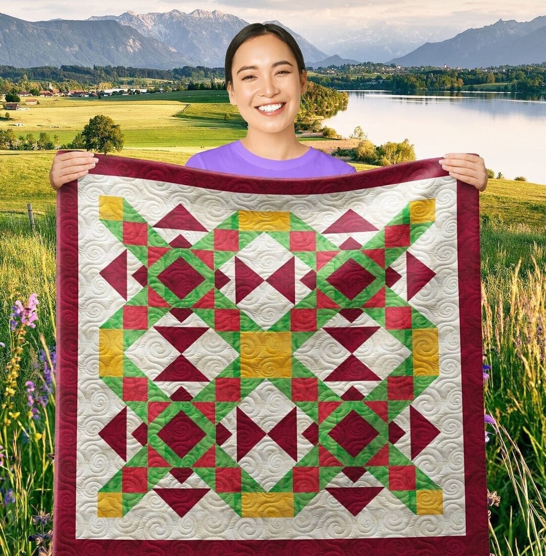 Inner Direction Wall Quilt PDF Pattern With Video Tutorial || 40x40 ...