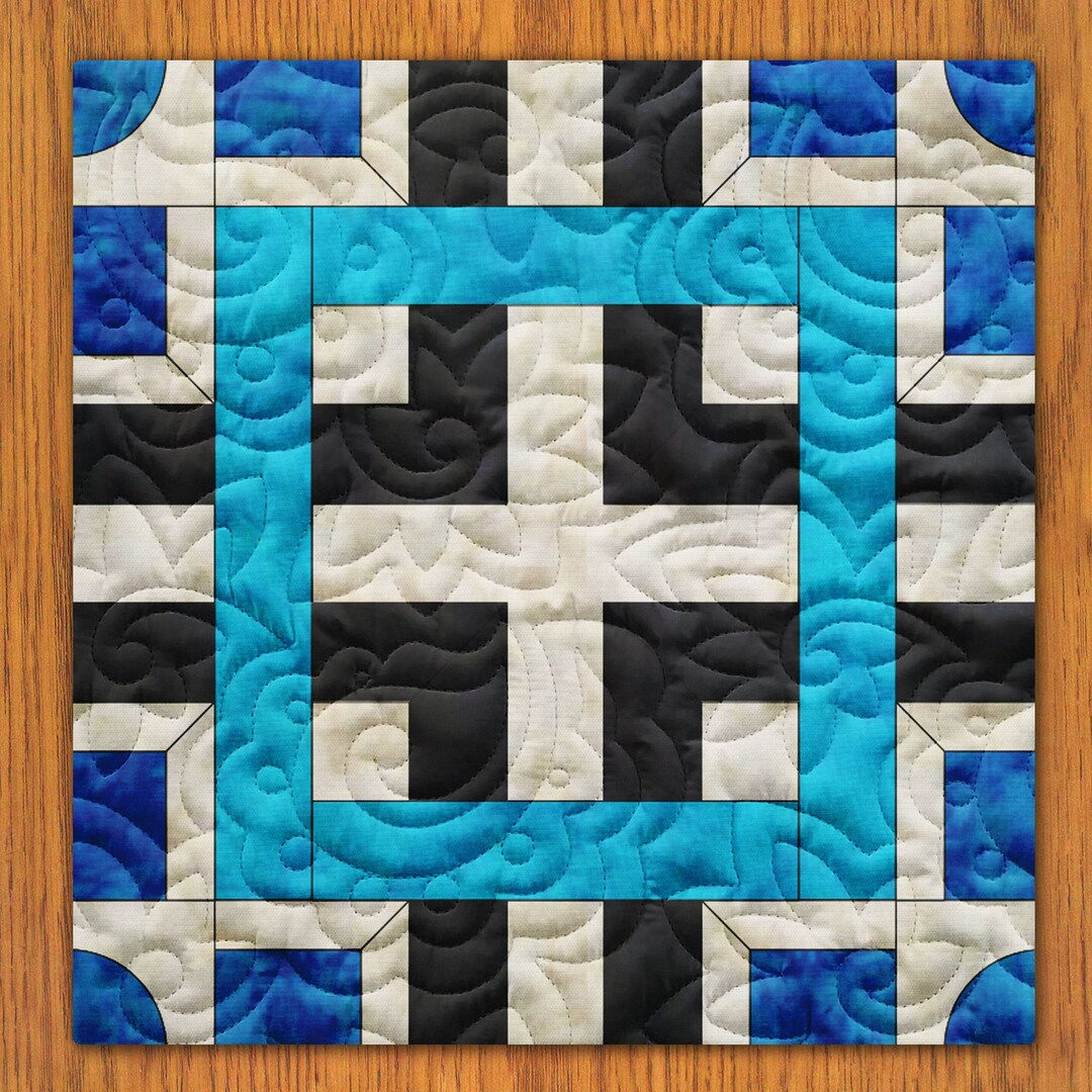 Window Tiles Quilt Block PDF Pattern With Video Tutorial || 6, 8, 10 ...