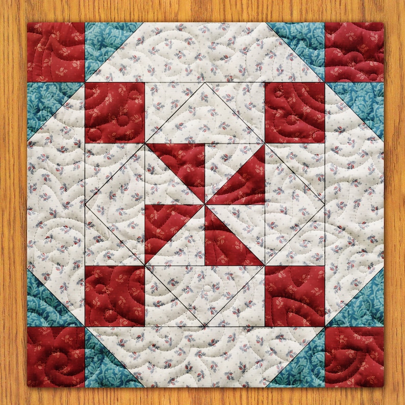 Chains and Locks Quilt Block PDF Pattern With Video Tutorial 6, 8, 10 ...