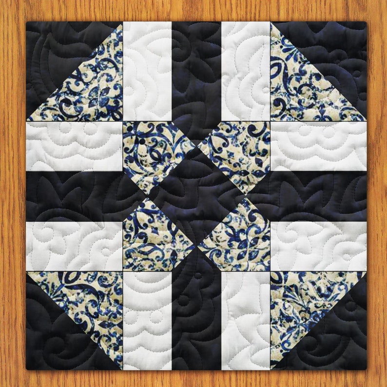 Diamond Targets Quilt Block PDF Pattern With Video Tutorial - Etsy