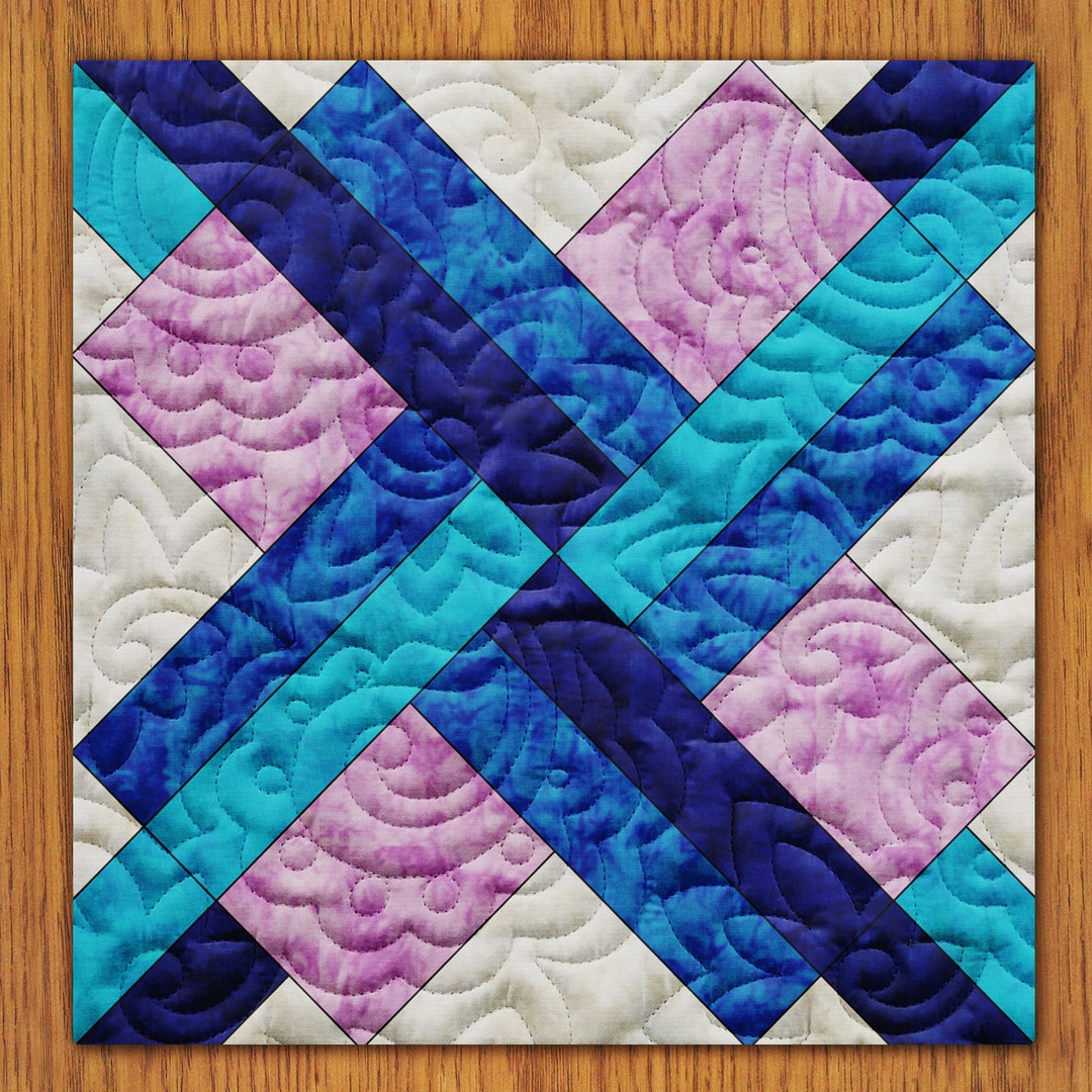 Extra Present Quilt Block PDF Pattern With Video Tutorial || 16, 18, 20 ...