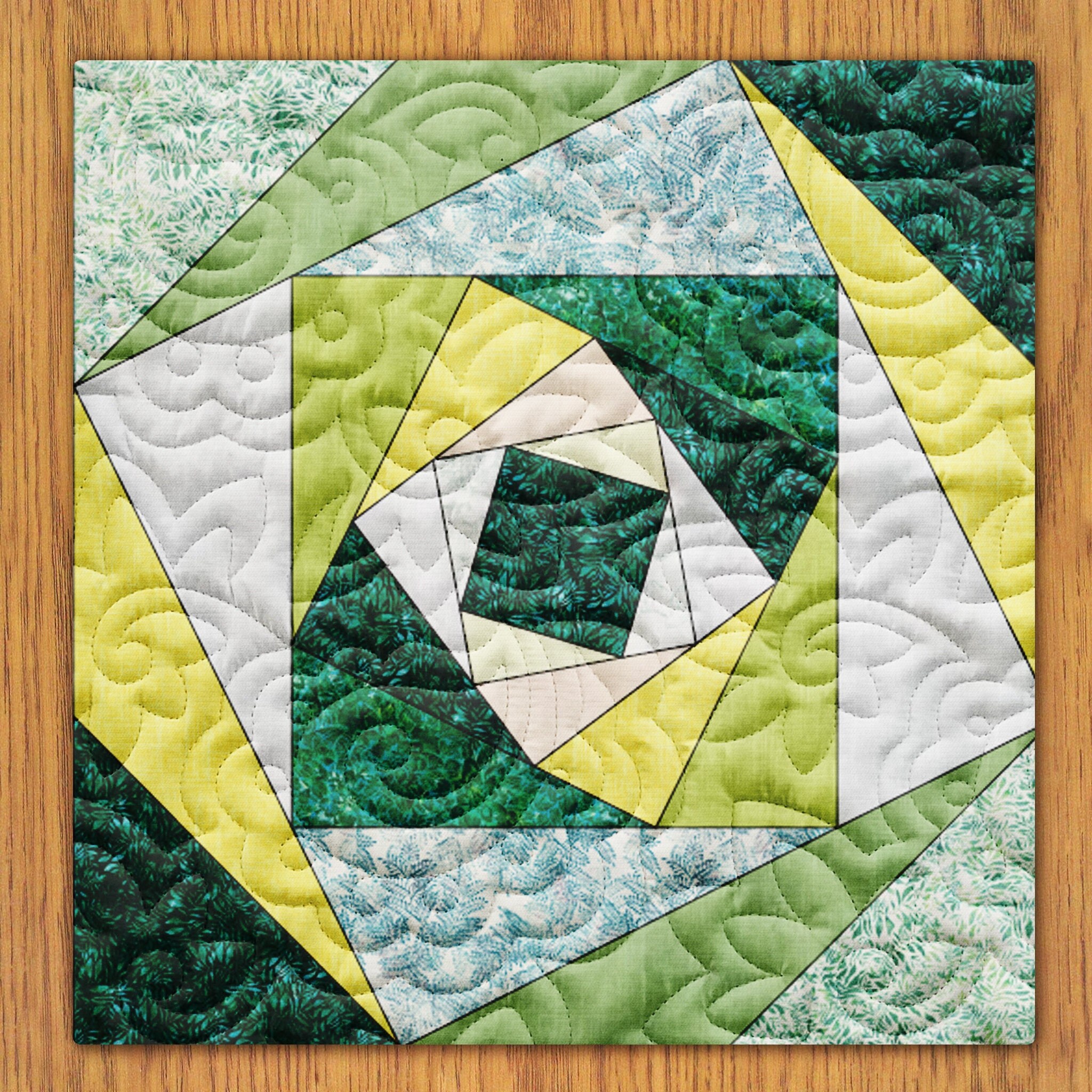 Folded Roses Quilt Block PDF Pattern With Video Tutorial || 6, 8, 10 ...