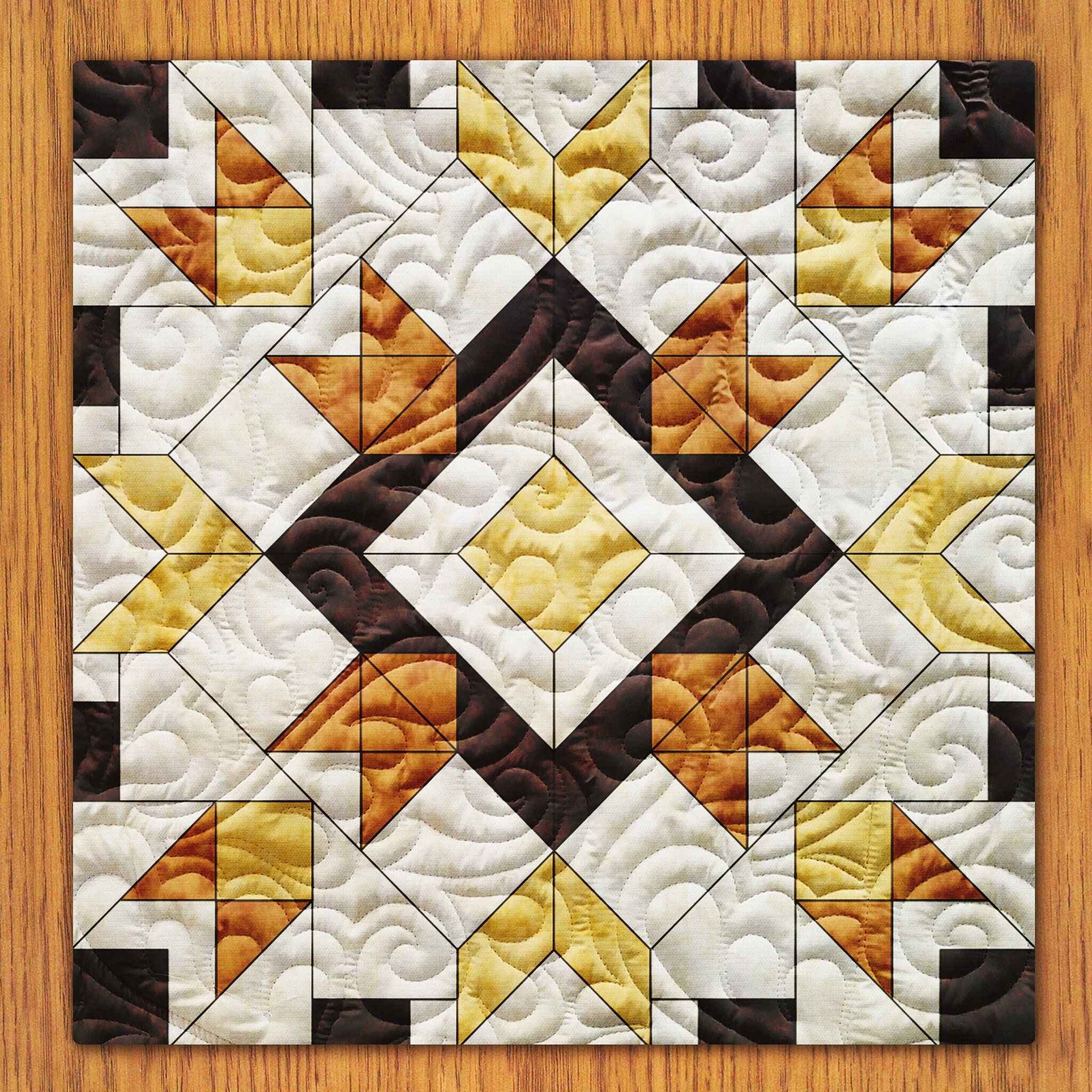 Focal Point Wall Quilt PDF Pattern With Video Tutorial || 40x40 Inches ...