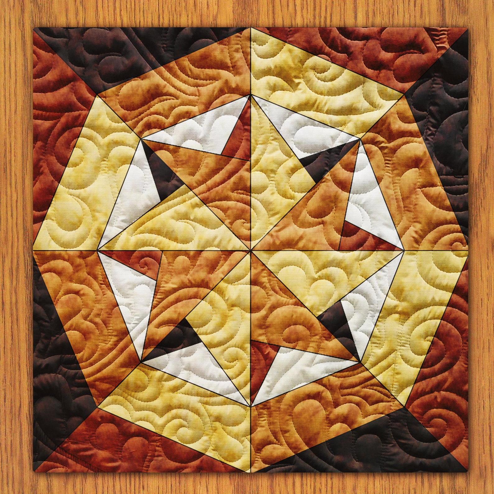 Paper Star Wheel Quilt Block PDF Pattern With Video Tutorial || 16, 18 ...