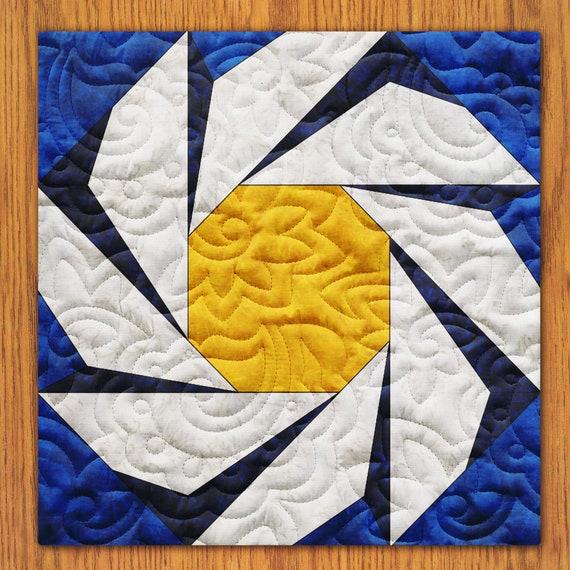 Daisy Machine Quilt Block Pattern Mae's Daisy Quilt