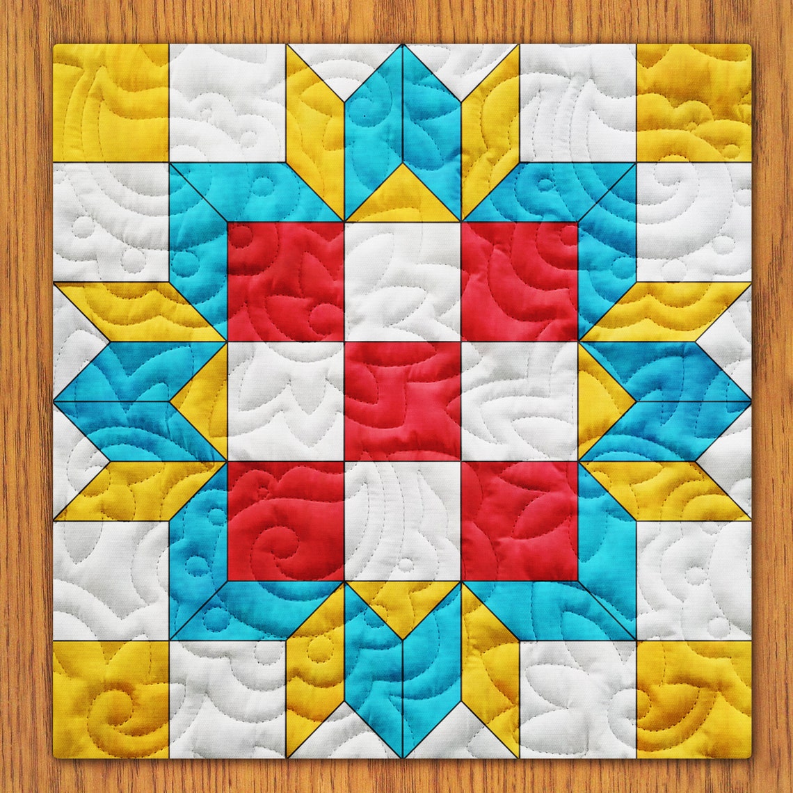 Textile Bricks Quilt Block PDF Pattern With Video Tutorial - Etsy