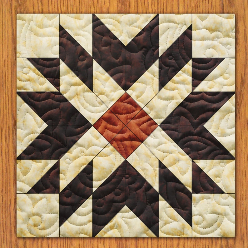 Phoenix Blaze Quilt Block PDF Pattern With Video Tutorial 16, 18, 20 ...