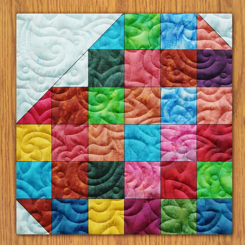 Plum Candy Hearts Quilt Block PDF Pattern With Video Tutorial || 16, 18 ...