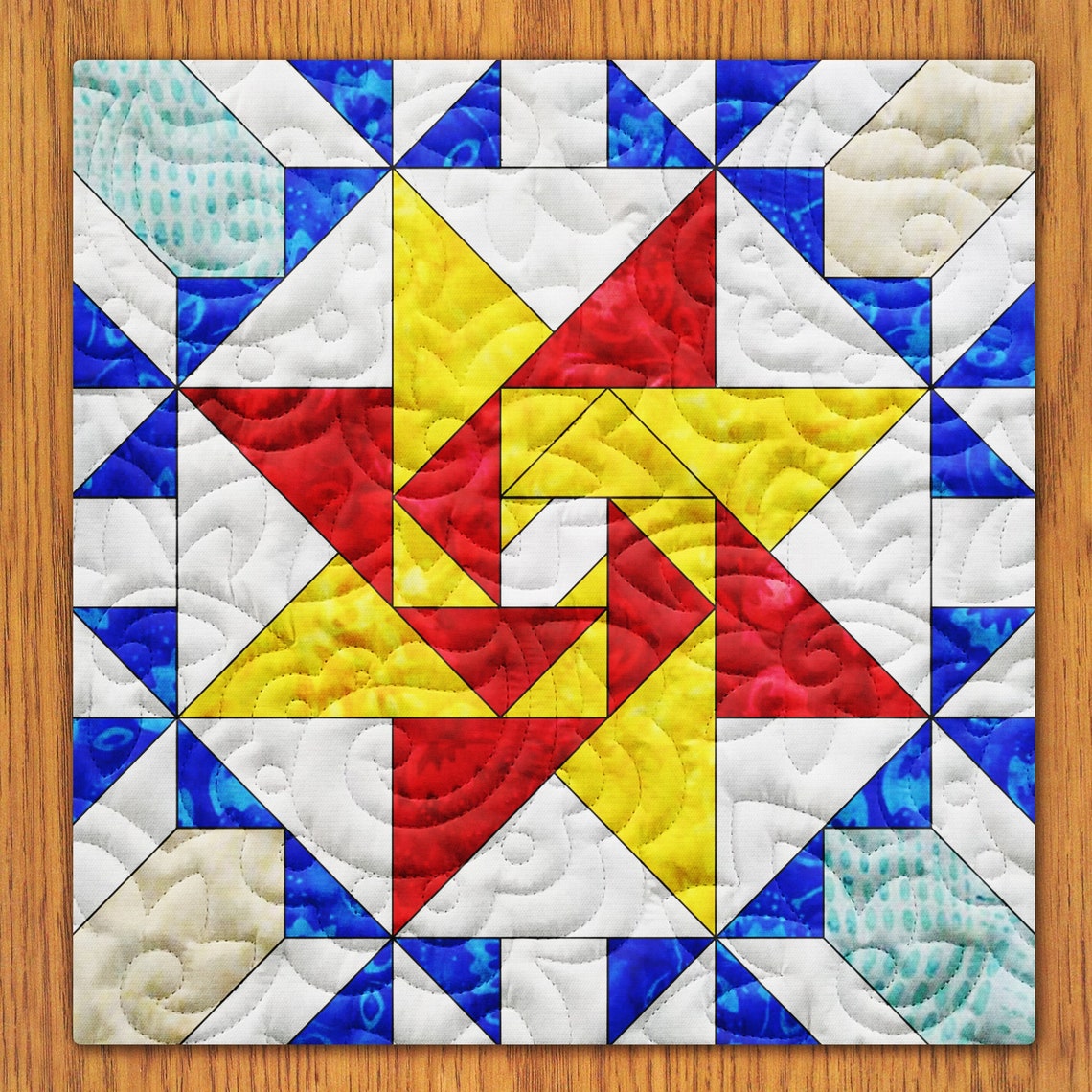 Lantern Stars Quilt Block PDF Pattern With Video Tutorial || 6, 8, 10 ...