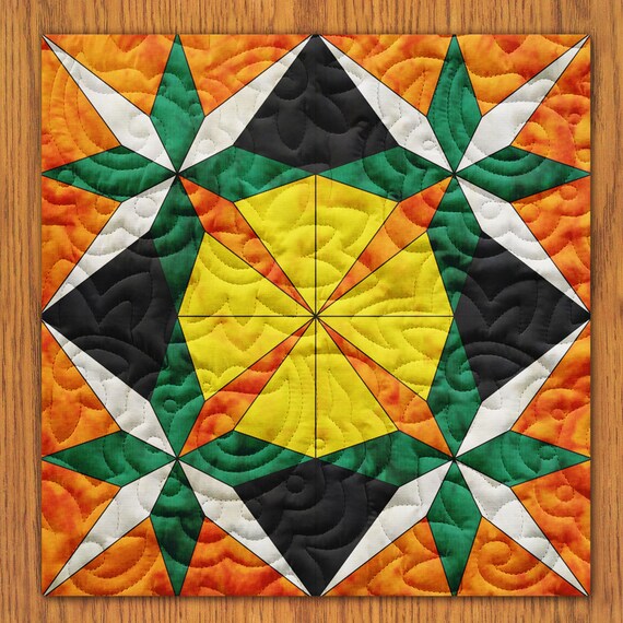 Midnight Stars Quilt Block PDF Pattern With Video Tutorial | Etsy